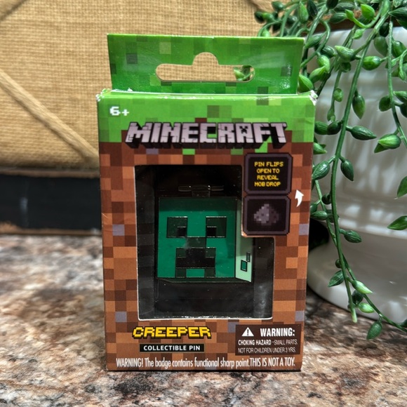 Minecraft | Accessories | Minecraft Creeper Pin | Poshmark